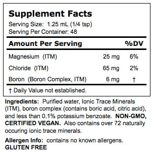 Ionic Boron from Trace Minerals® | Liquid Boron Supplement